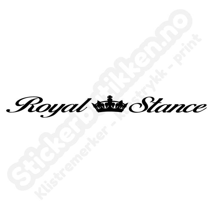 Royal Stance Crown Streamer – Stickerbutikken.no