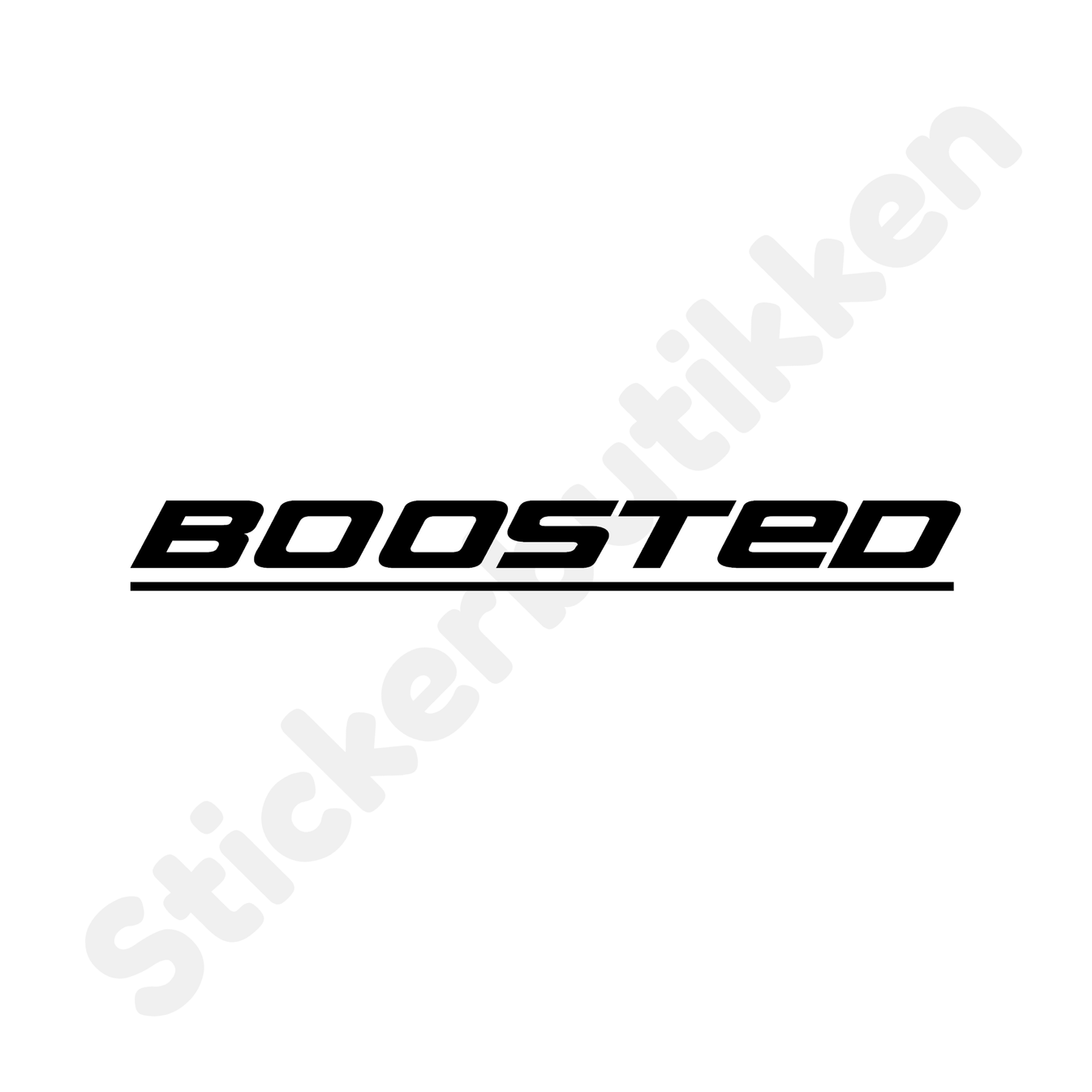 Boosted Streamer – Stickerbutikken.no