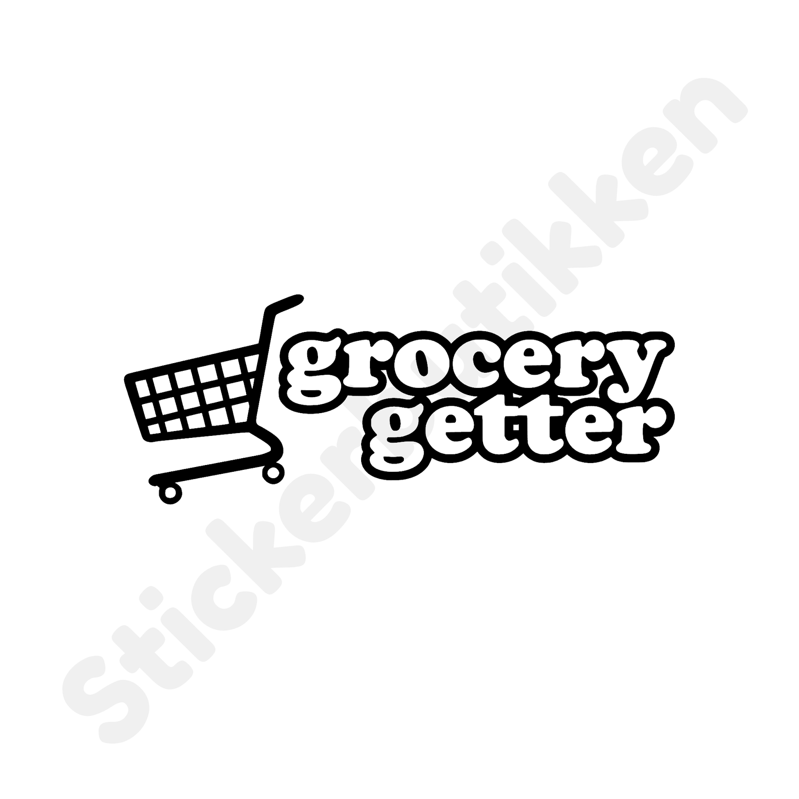 Grocery getter – Stickerbutikken.no