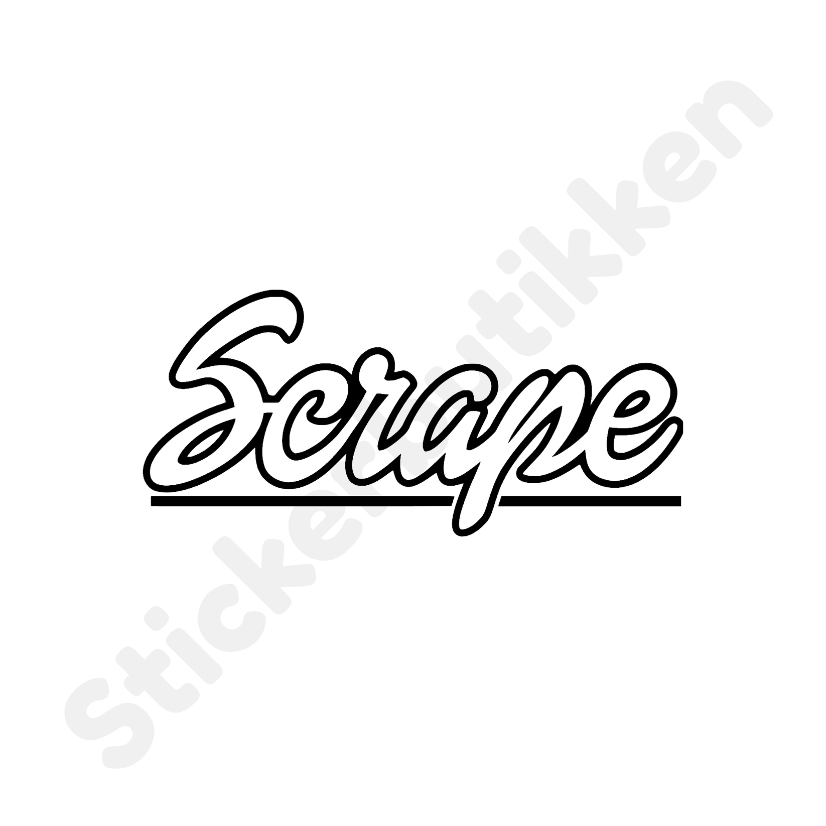 Scrape – Stickerbutikken.no